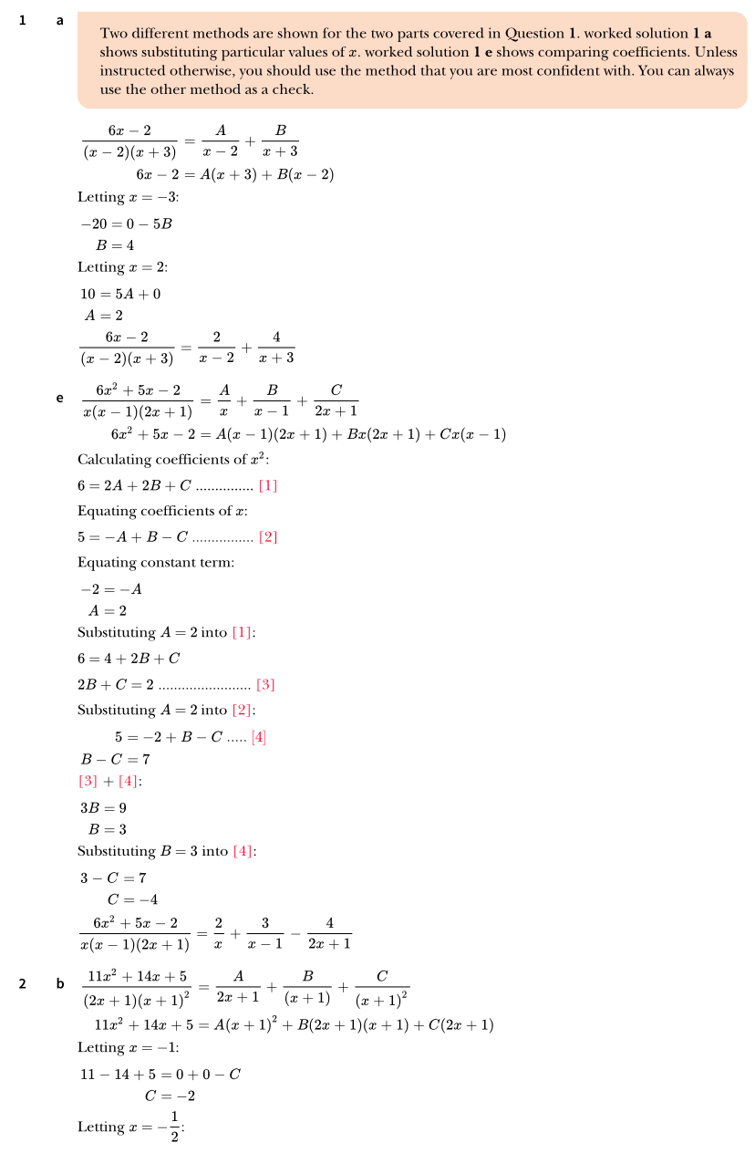 9709. P3. Further Algebra. Exercise 2 Worked Solutions – Maths with David