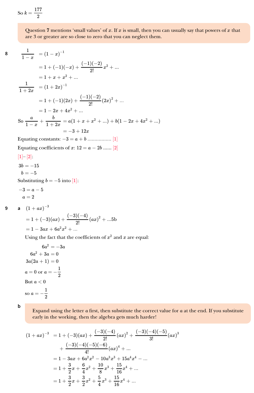 9709. P3. Further Algebra. Exercise 3 Worked Solutions – Maths with David