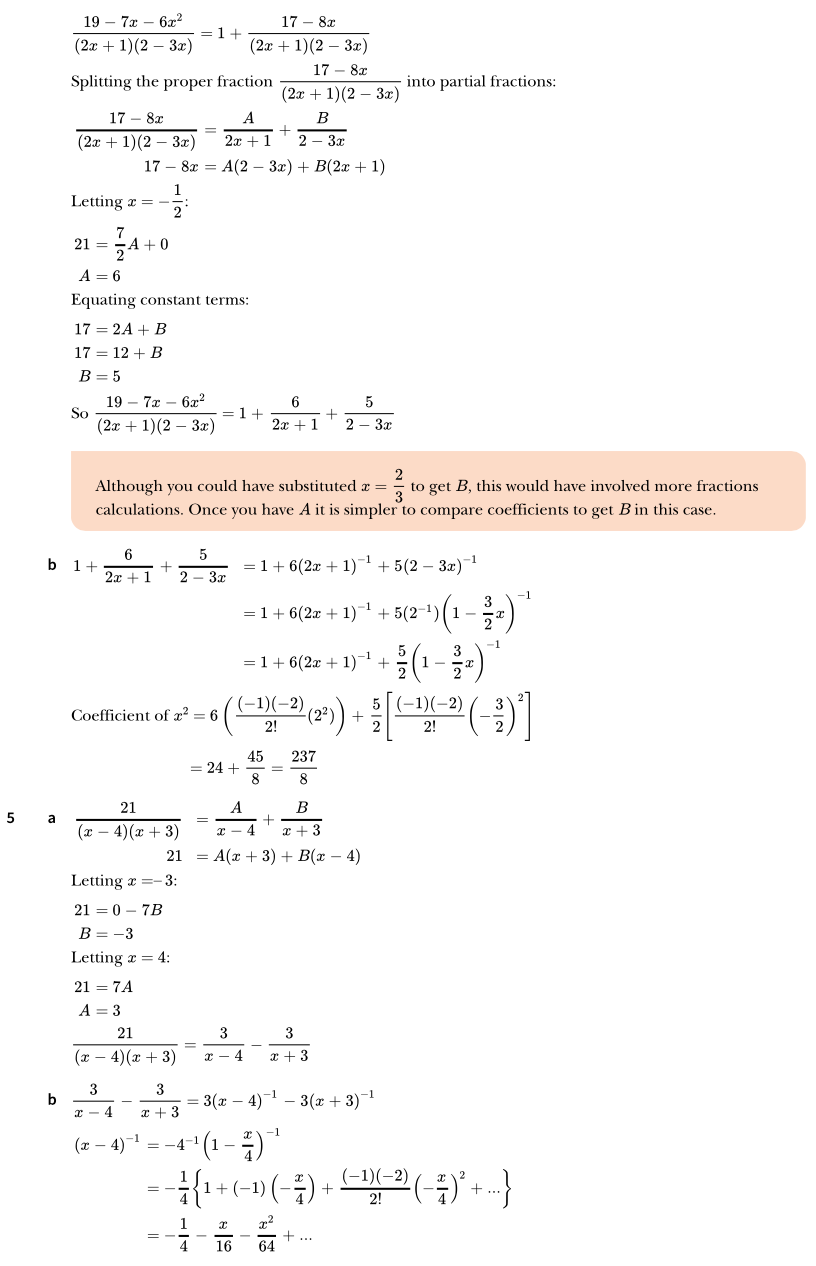 9709. P3. Further Algebra. Exercise 5 & Mixed Exercise Worked Solutions ...