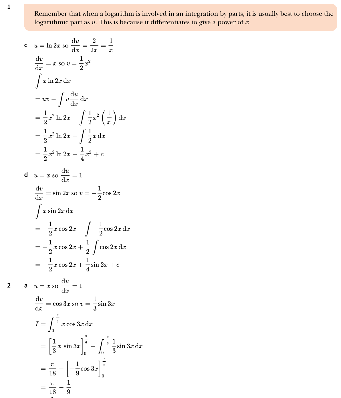 9709. P3. Further Calculus. Exercise 6 & Mixed Exercise Worked ...