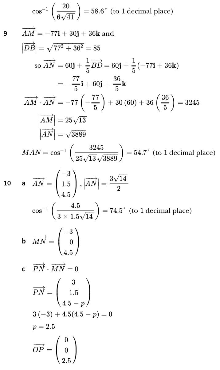 9709. P3. Vectors. Exercise 2 Worked Solutions – Maths with David