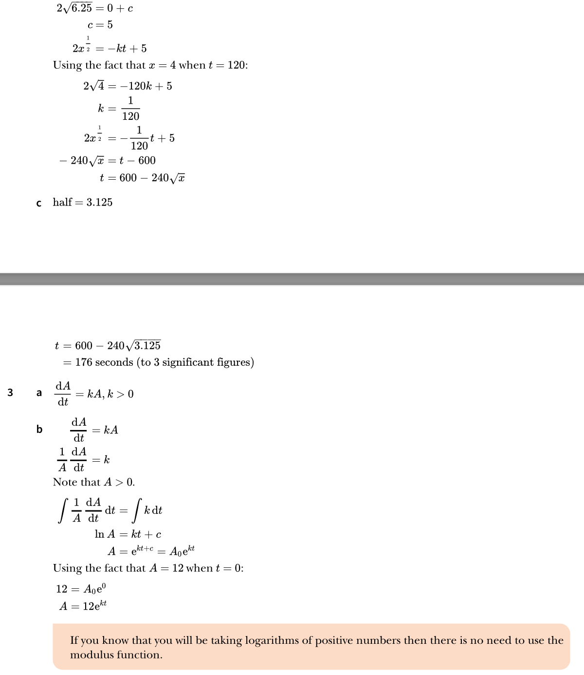 9709. P3. Differential Equations. Exercise 2 Worked Solutions – Maths ...