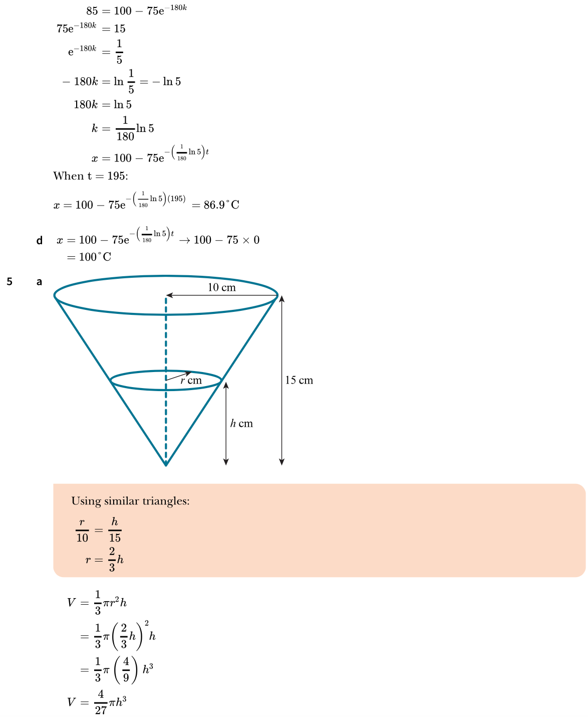 9709. P3. Differential Equations. Exercise 2 Worked Solutions – Maths ...