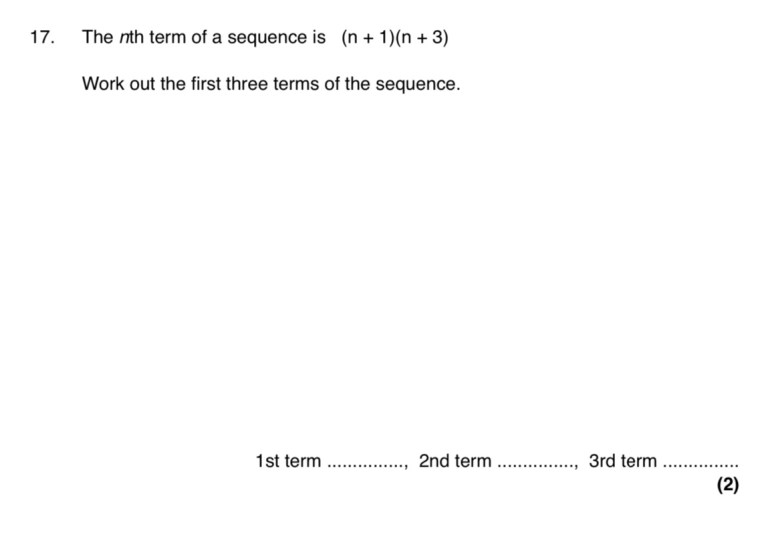 KS4. Algebra & Graphs. Finding the nth term of sequences – Maths with David