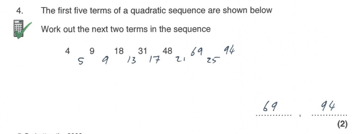 KS4. Algebra & Graphs. Finding the nth term of sequences – Maths with David
