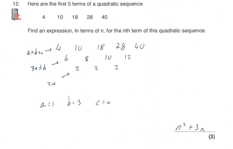 KS4. Algebra & Graphs. Finding the nth term of sequences – Maths with David