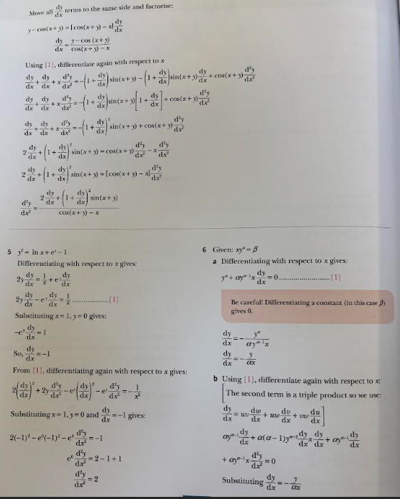 9231. FP2. Differentiation. Exercise 21A. Worked Solutions – Maths with ...